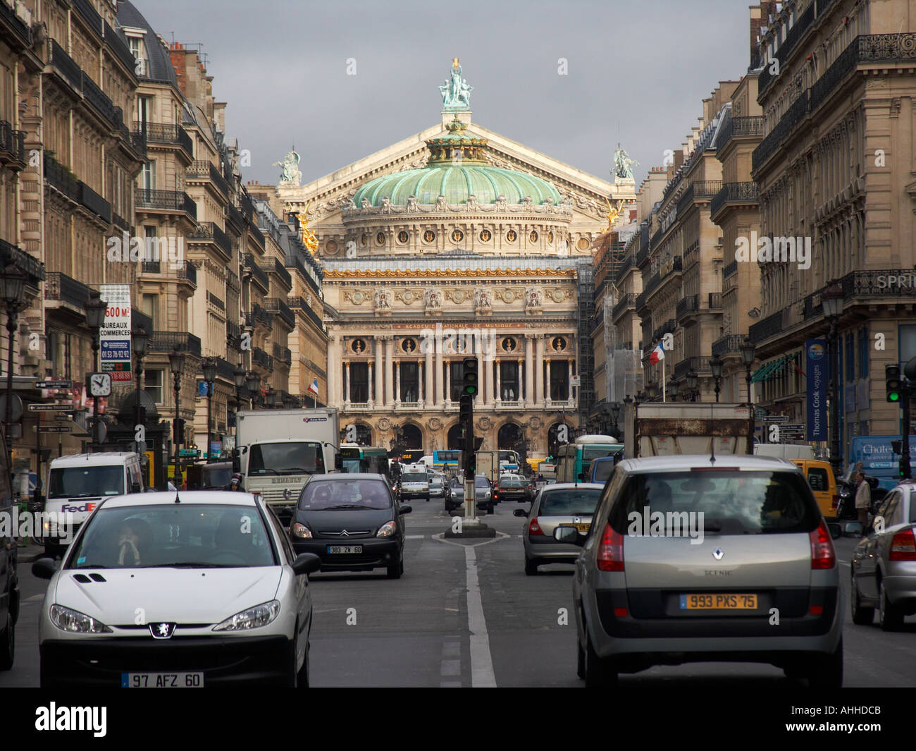 Avenue d Opera with the Opera Garnier National Academy of Music in ...