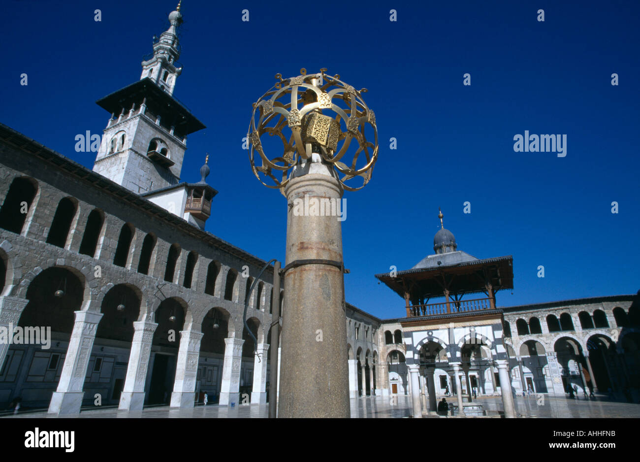 Fountain of the umayyad mosque in damascus hi-res stock photography and ...