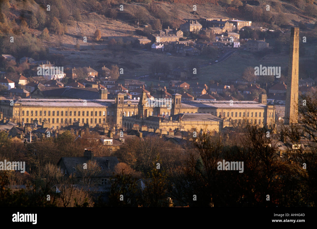 Saltaire village in West Yorkshire purpose built model Victorian ...