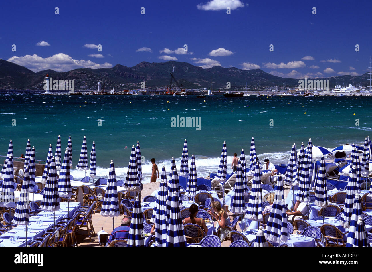 Beach of Cannes French Riviera Stock Photo - Alamy