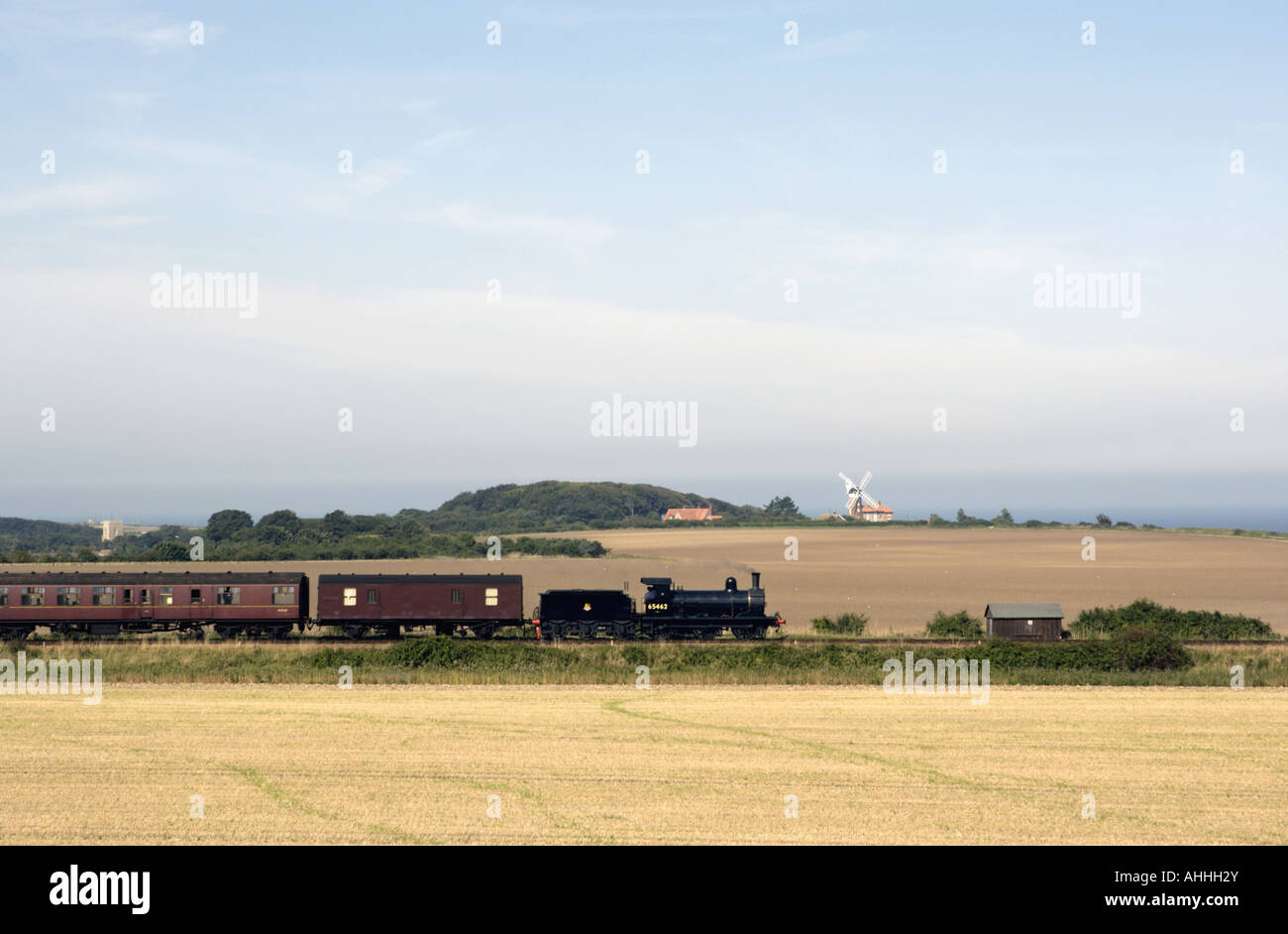 steam train J15, No. 65462 at sheringham station, United Kingdom ...