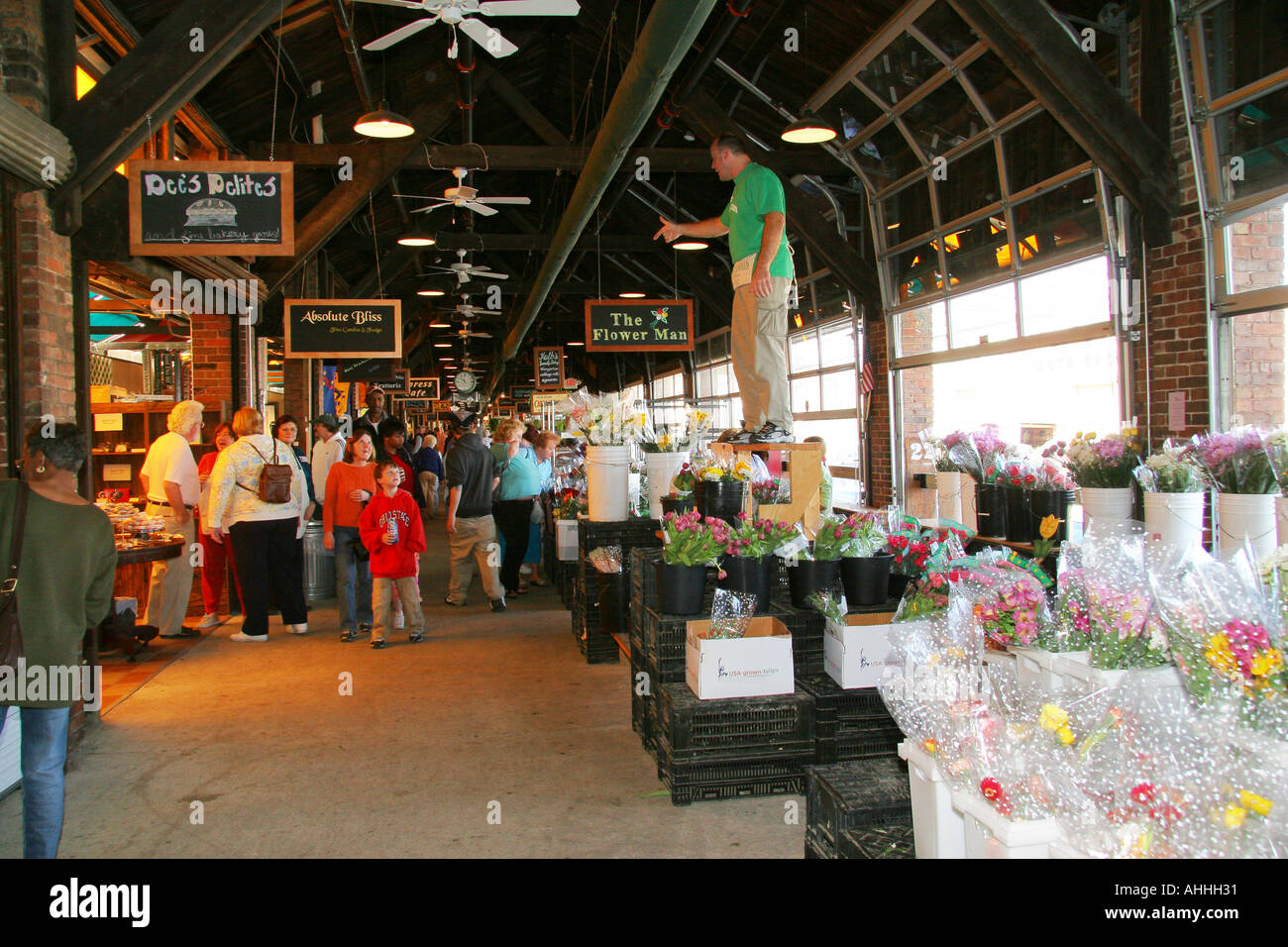 Sales Stalls At National City 2nd Street Public Market Dayton Ohio USA ...