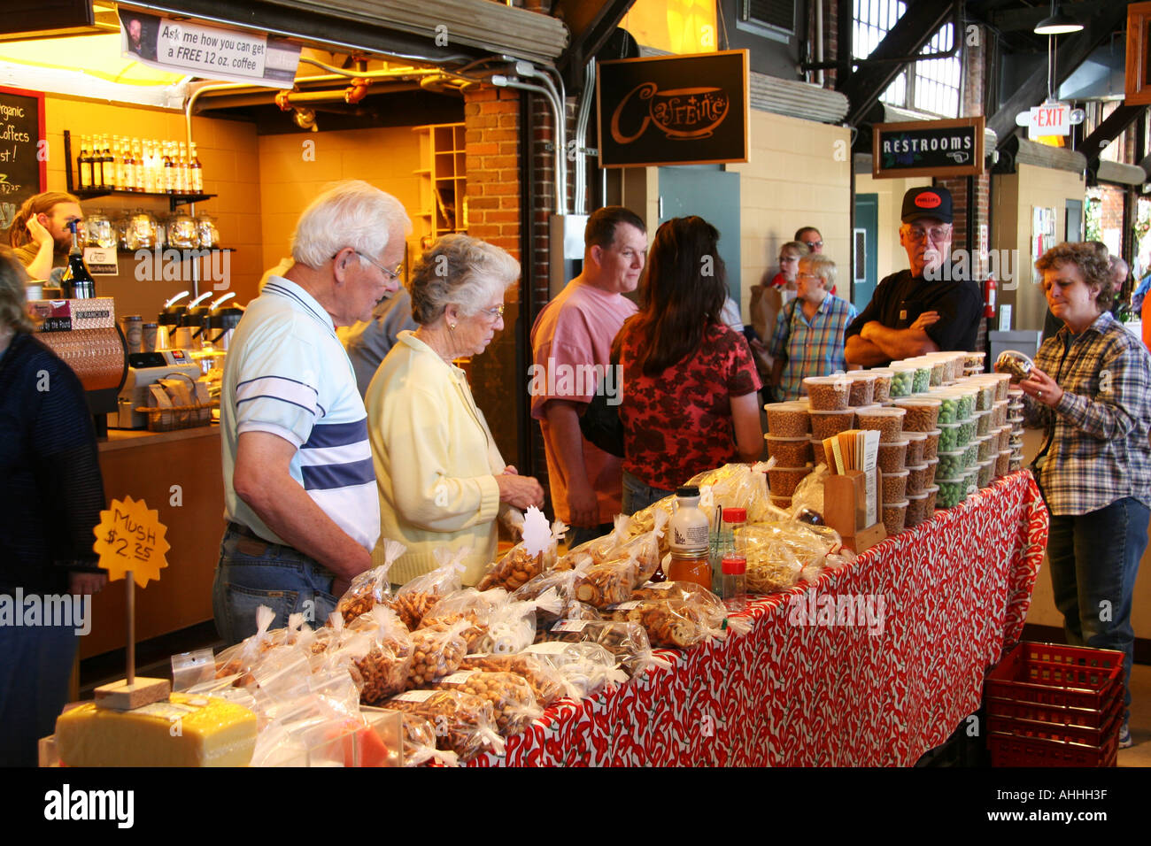 Sales Stalls At National City 2nd Street Public Market Dayton Ohio USA ...