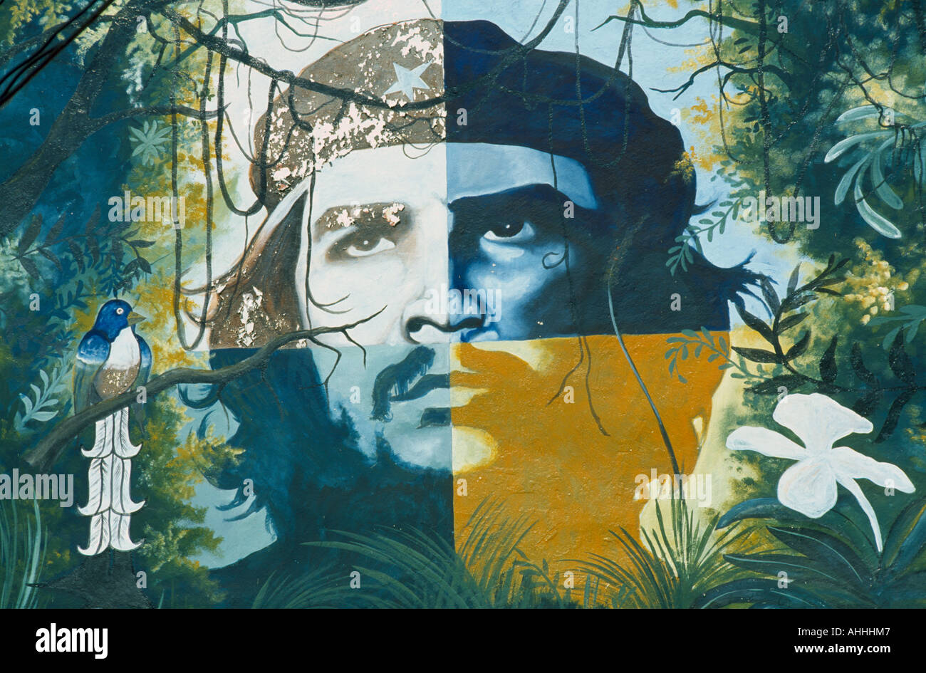 CUBA Caribbean Holguin Mural of Che Guevara Stock Photo - Alamy