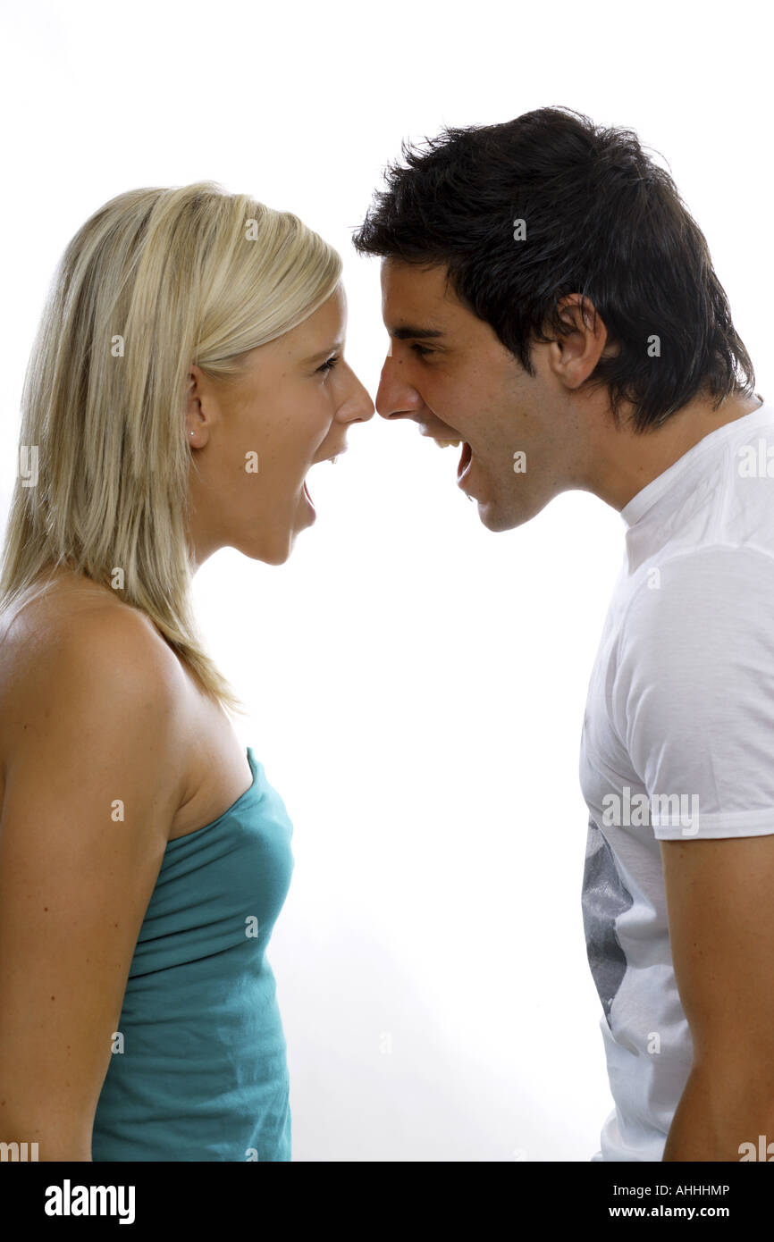 Man woman argument cutout hi-res stock photography and images - Alamy