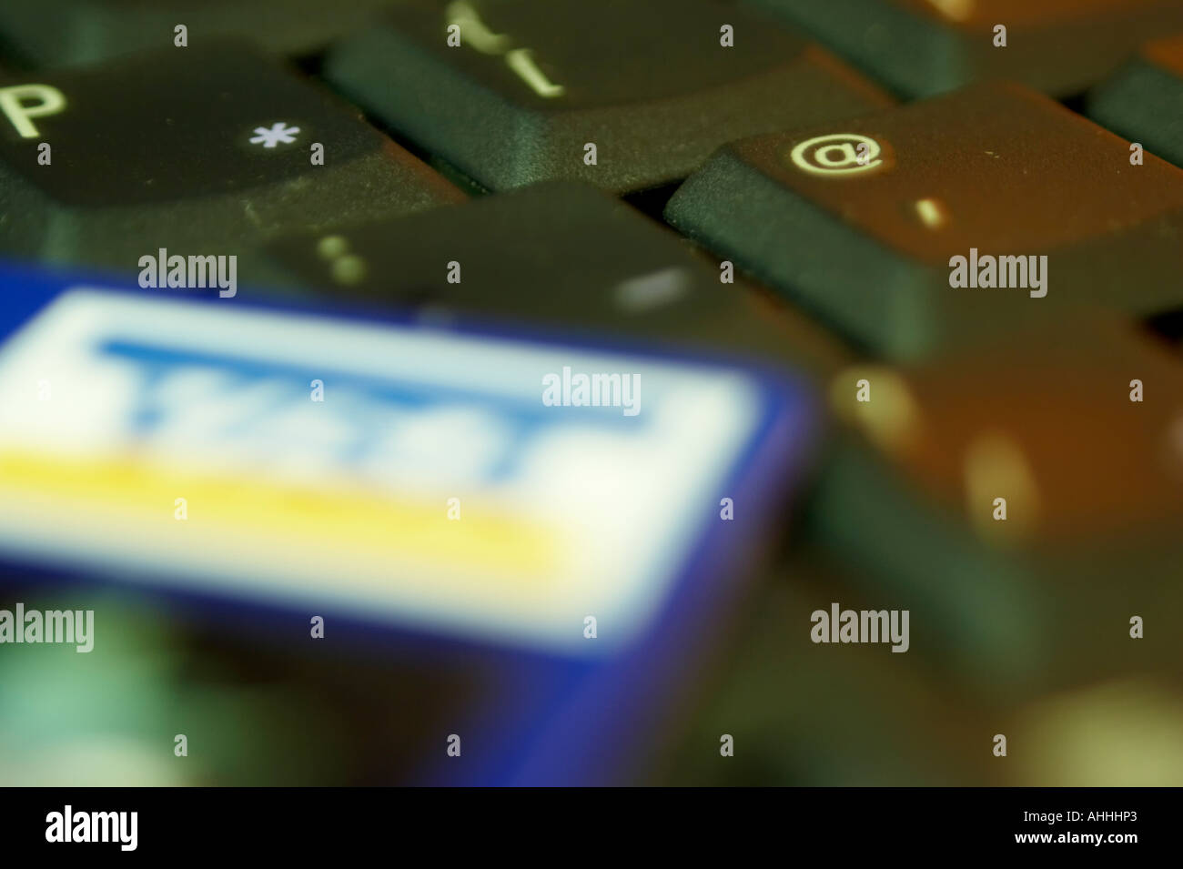 Concept of credit card on keyboard Stock Photo - Alamy