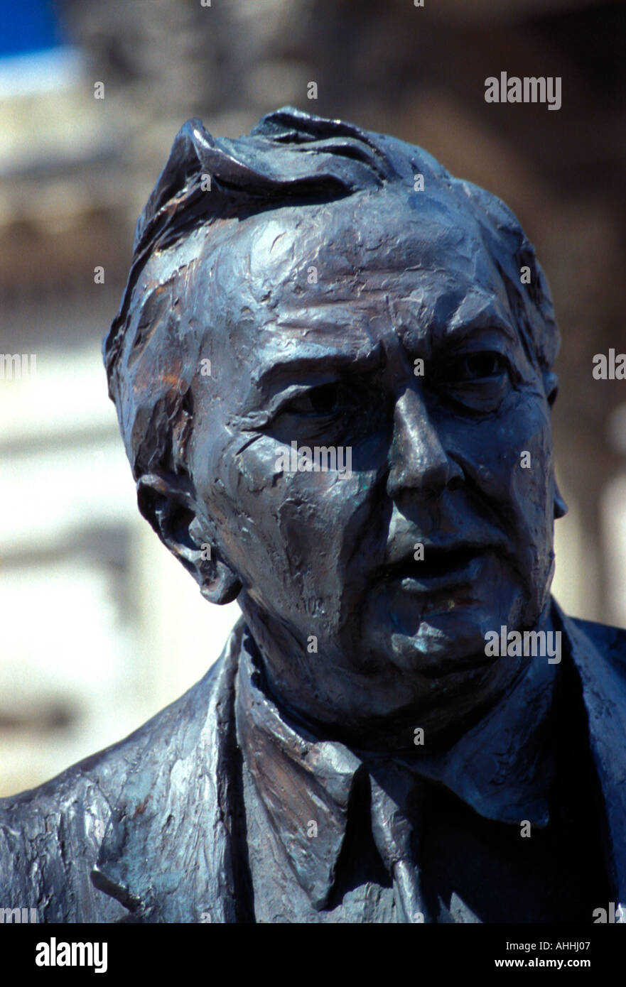 Statue Harold Wilson Huddersfield West High Resolution Stock ...