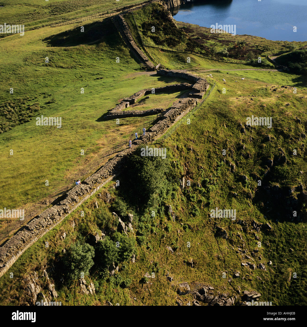 Cawfields hadrian wall vallum hi-res stock photography and images - Alamy