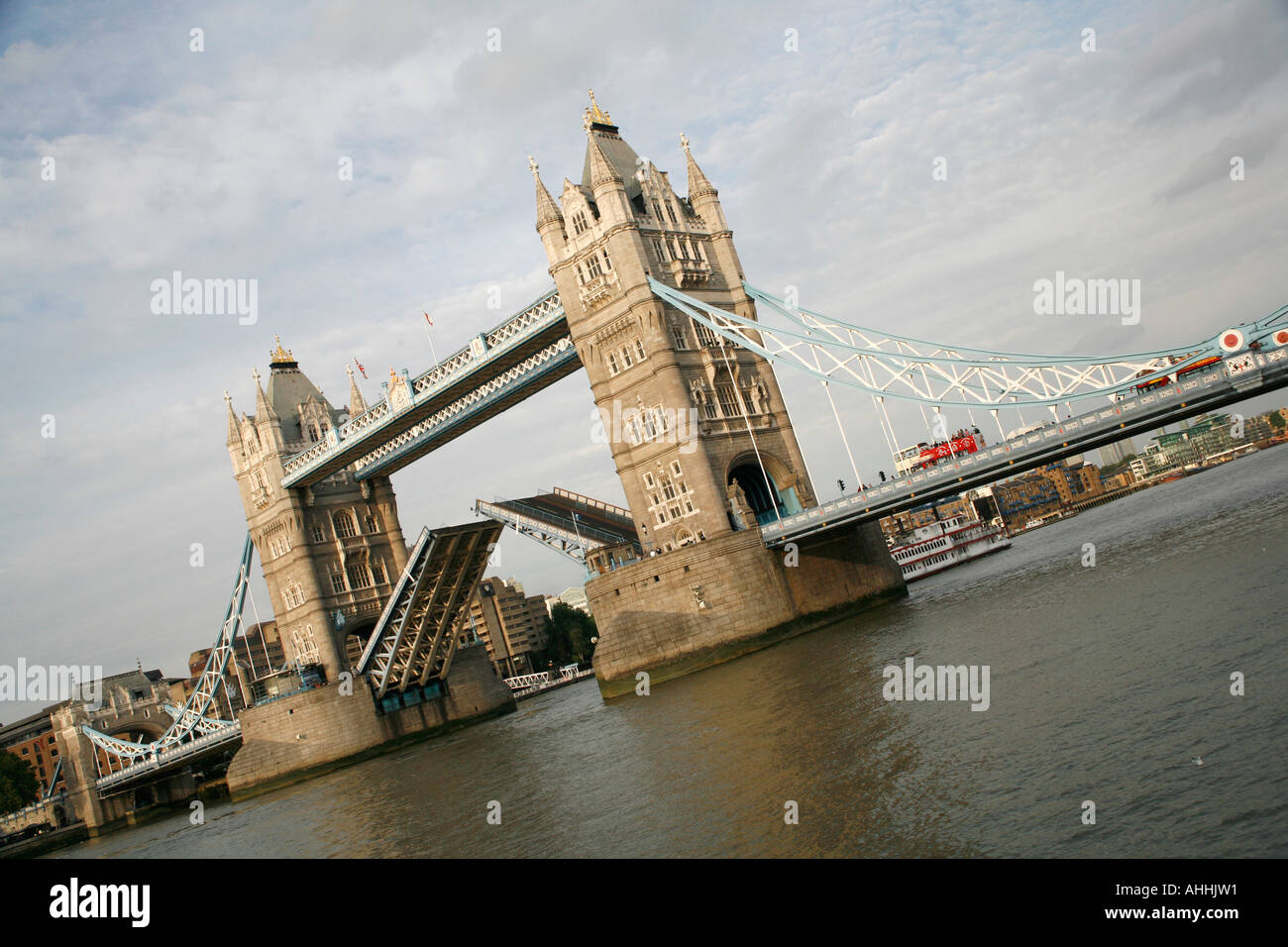 Raising Tower Bridge, London, England Stock Photo - Alamy