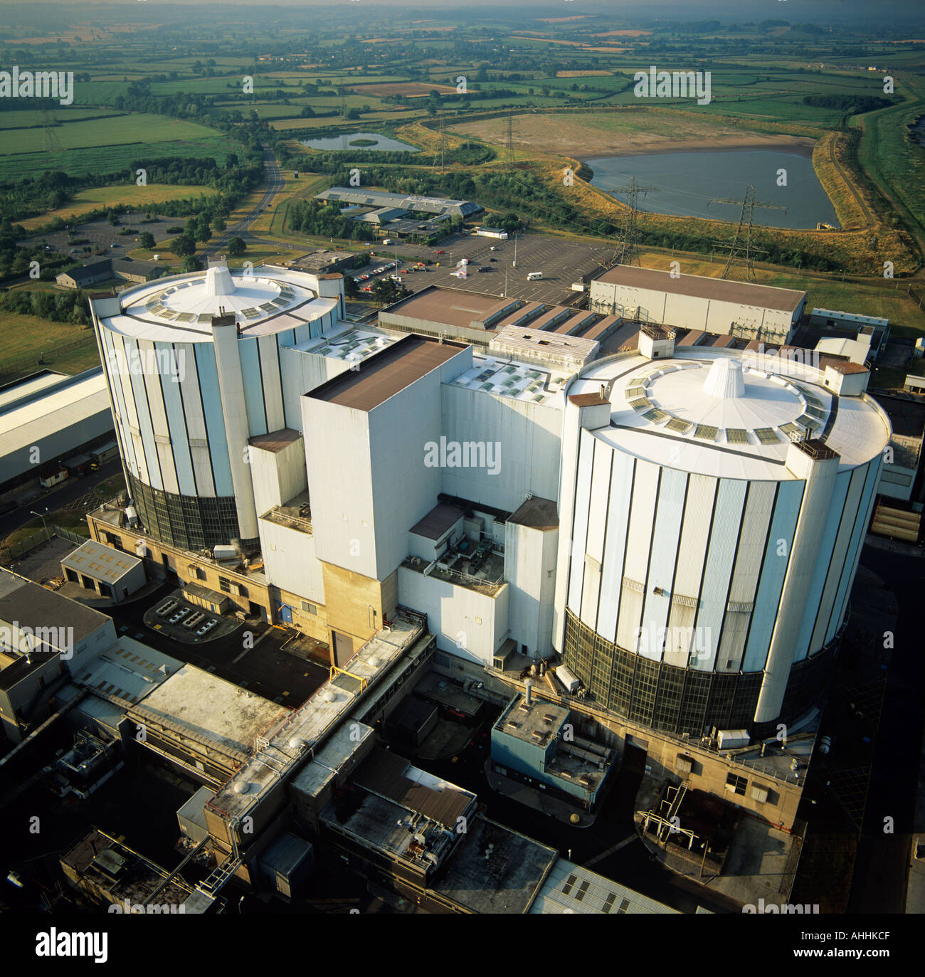 Oldbury Nuclear Power Station Gloucestershire UK aerial view Stock ...