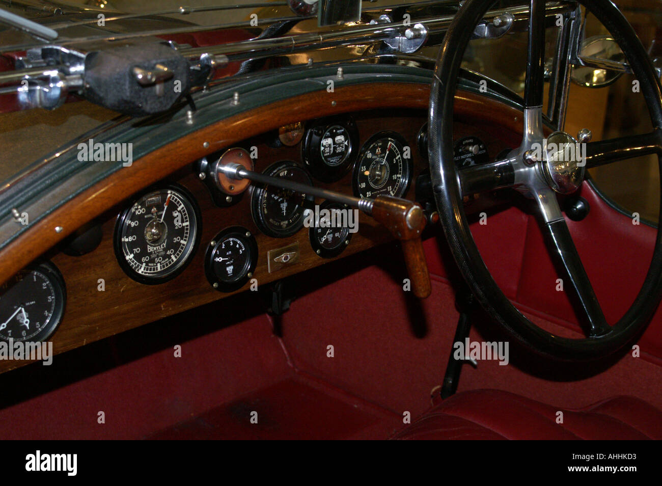 1926 Bentley 3 litre VDP speed model dashboard fascia instruments dials ...