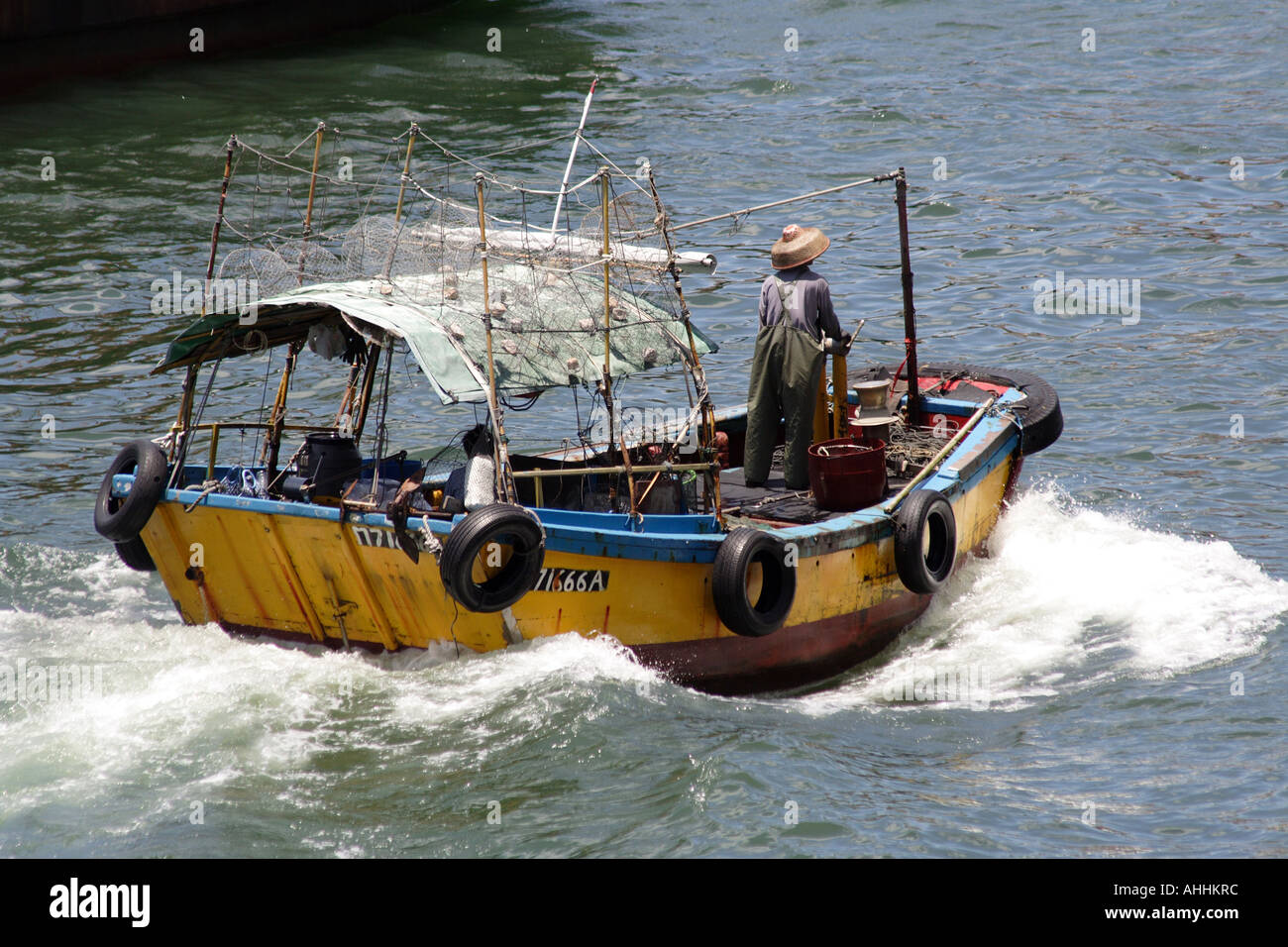 Sampans, or Small Traditional Style Boats are a Common Site around Hong ...