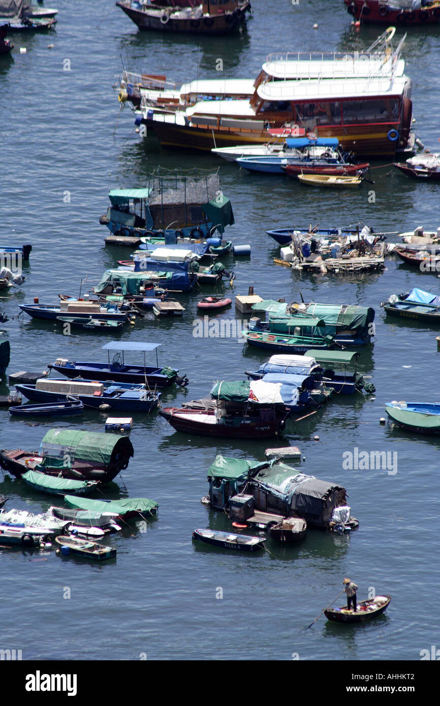 Sampans, or Small Traditional Style Boats are a Common Site Around Hong ...