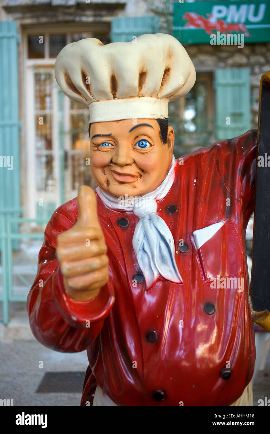 FUNNY RESTAURANT WELCOME SIGN SAULT PROVENCE FRANCE EUROPE Stock Photo ...