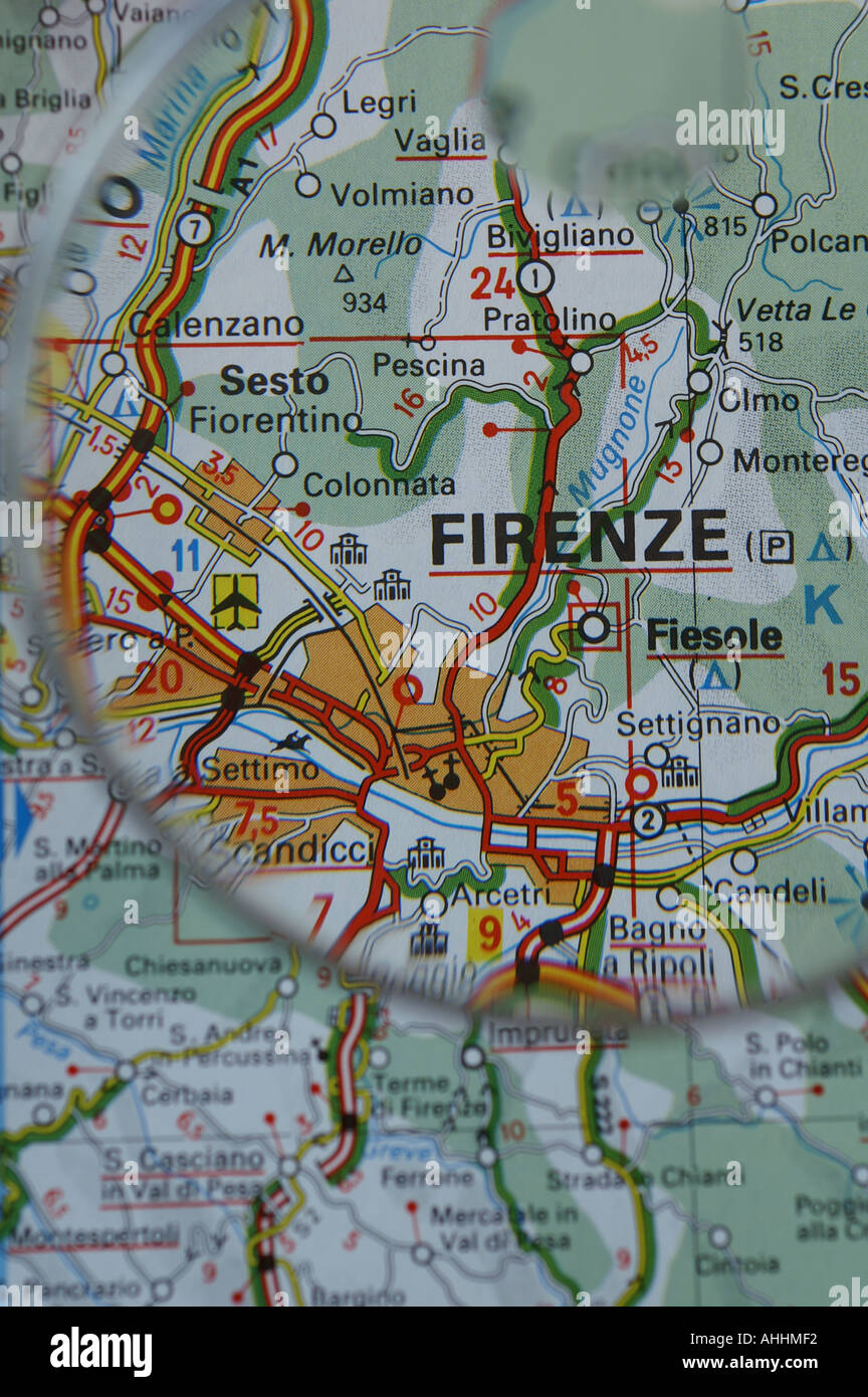 Ancient map florence hi-res stock photography and images - Alamy