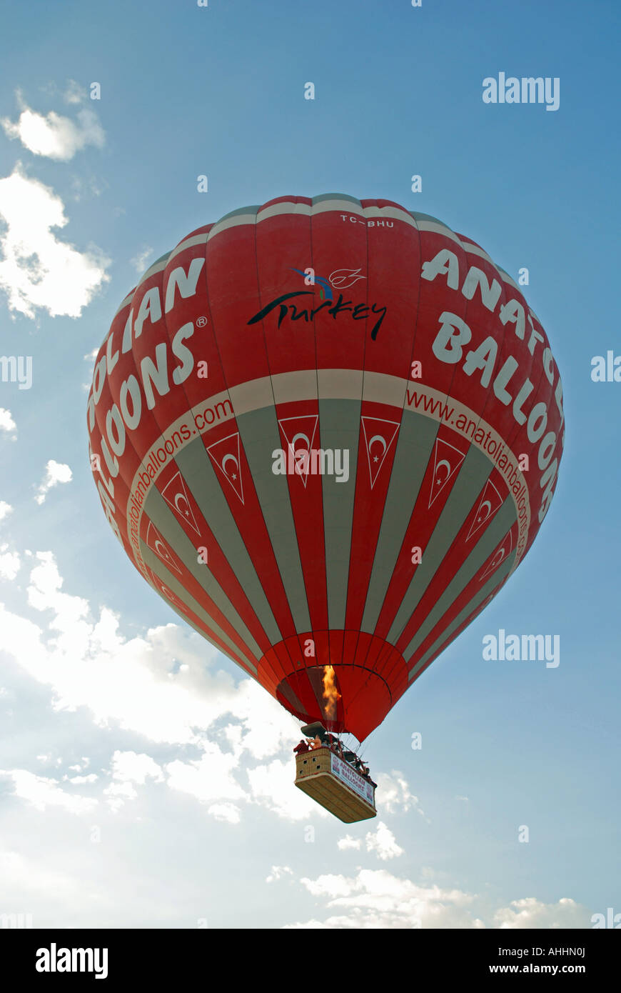 hot-air balloon, Turkey, Cappadocia Stock Photo - Alamy
