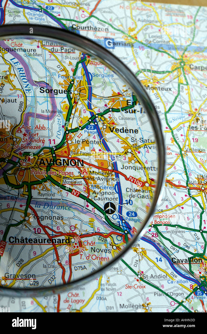 Map avignon france hi-res stock photography and images - Alamy