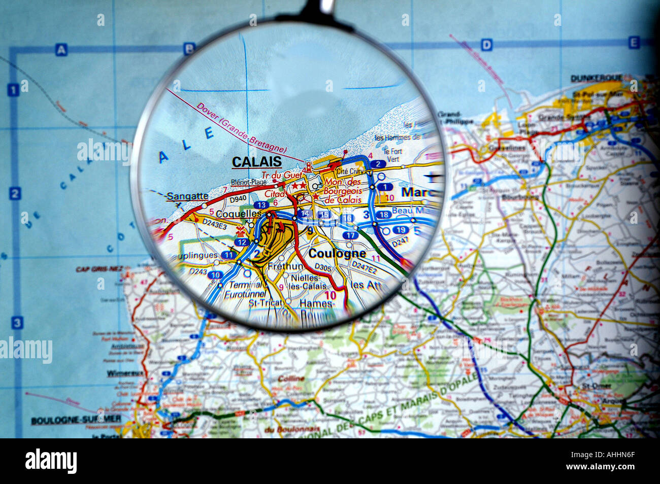 Calais city plan hi-res stock photography and images - Alamy