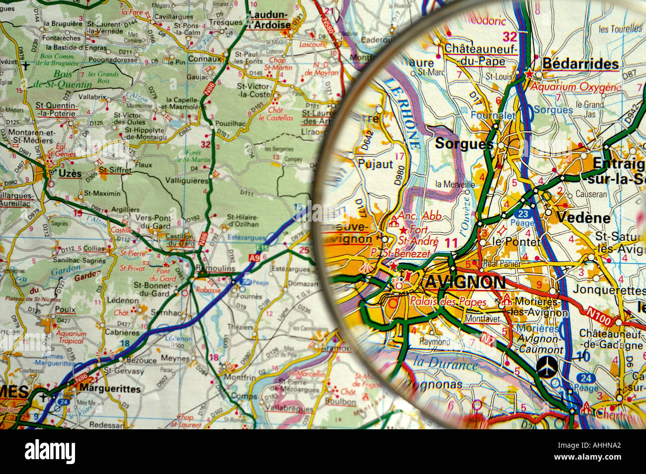 Map avignon france hi-res stock photography and images - Alamy