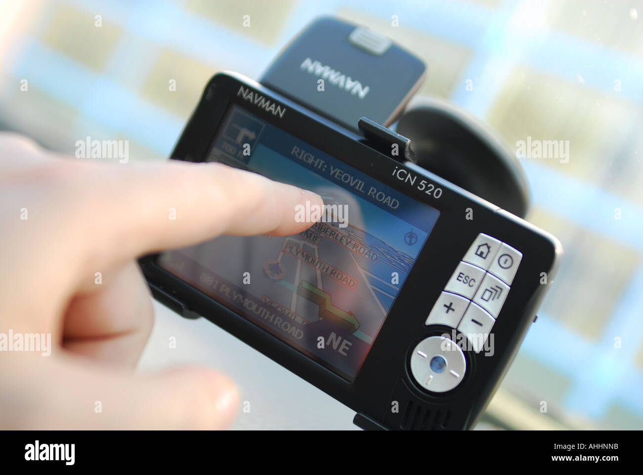 A Navman car satellite navigation system satnav Stock Photo - Alamy