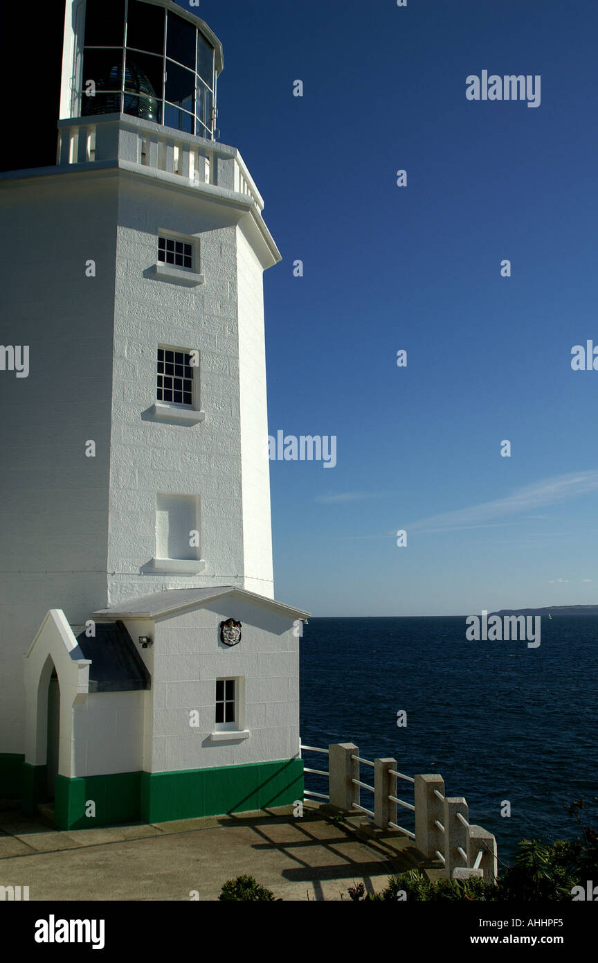 St Anthony lighthouse St anthony Gerrans Cornwall Stock Photo - Alamy