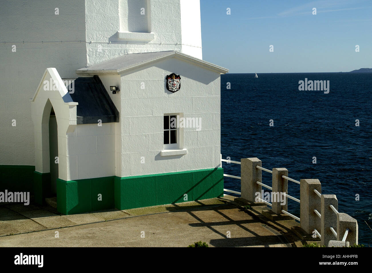 St Anthony lighthouse St anthony Gerrans Cornwall Stock Photo - Alamy