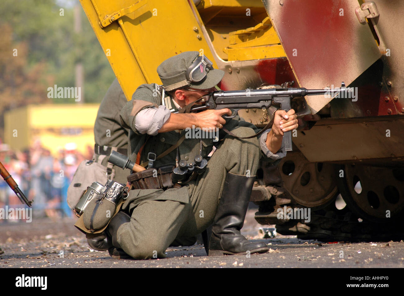 Historical reenactment of Warsaw Uprising in 1944 during II World War ...
