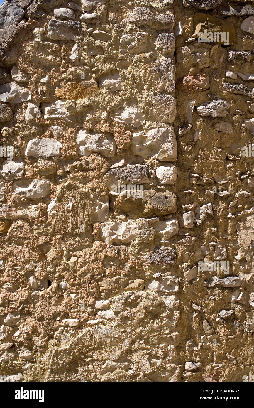 DETAIL OF A STONE WALL PROVENCE FRANCE Stock Photo - Alamy