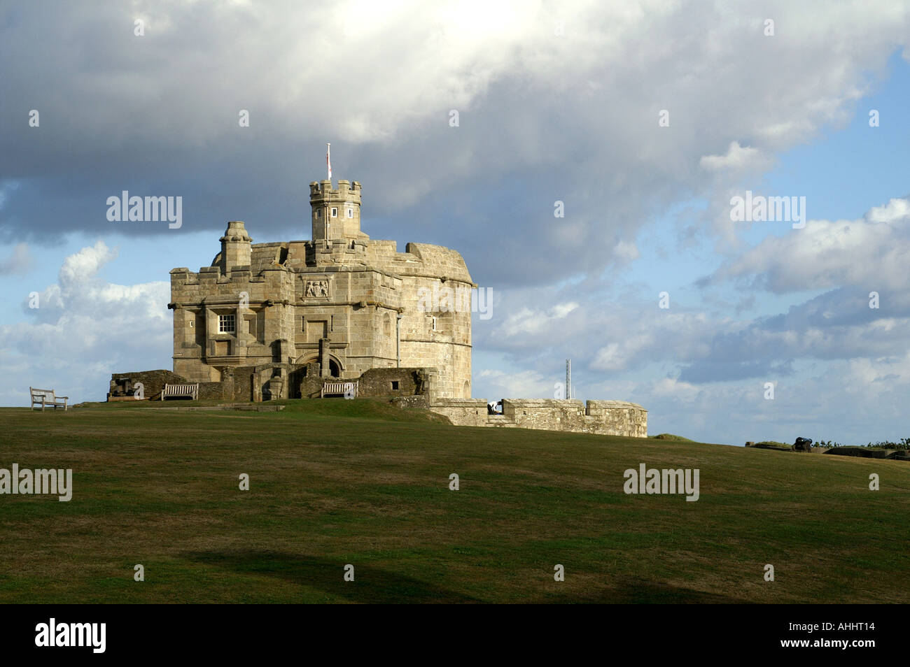 Pendennis castle point Carrick Roads near Falmouth Cornwall dramatic ...