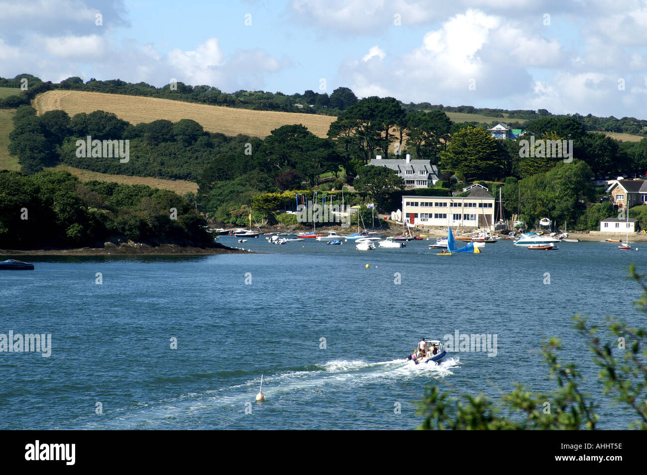 Percuil river moorings hi-res stock photography and images - Alamy