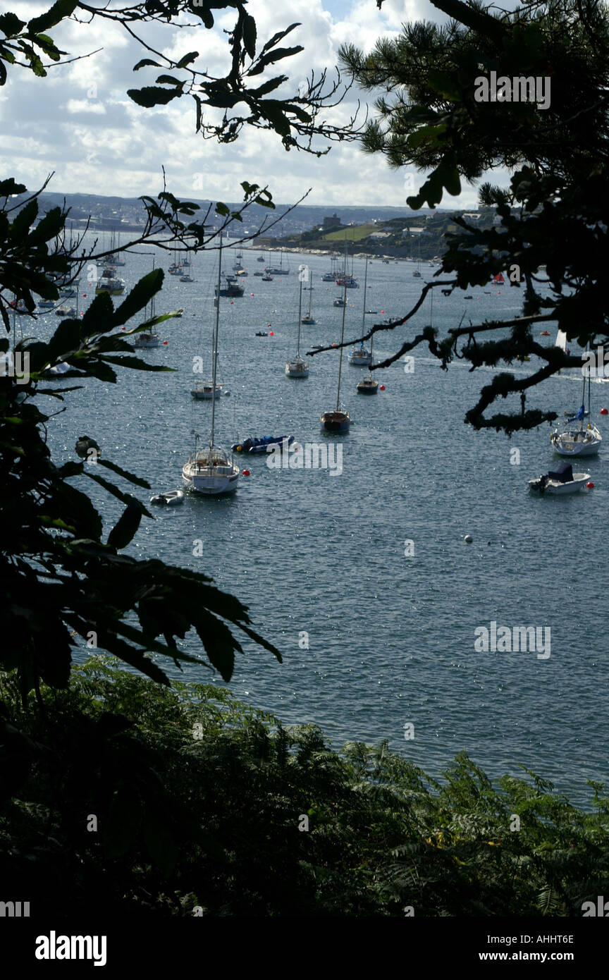 St Mawes harbour Gerrans Cornwall Stock Photo - Alamy