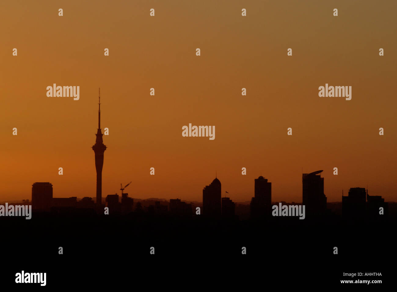 Auckland Sunset New Zealand Stock Photo - Alamy