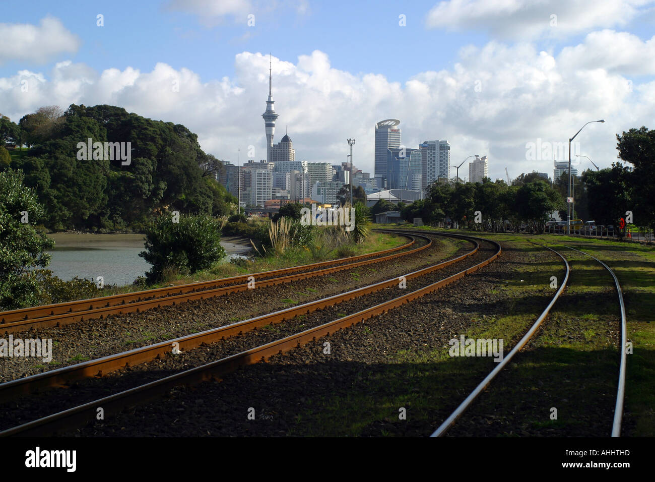 Auckland New Zealand Train Stock Photo - Alamy