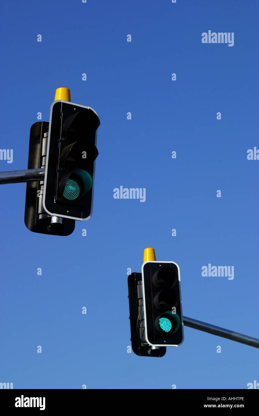 Motor traffic and pedestrian traffic lights hi-res stock photography ...