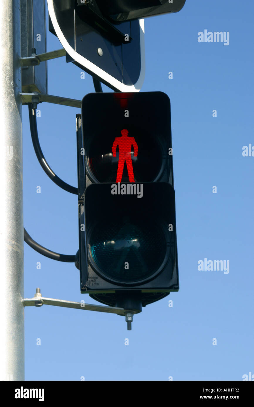 Red man traffic light Stock Photo - Alamy