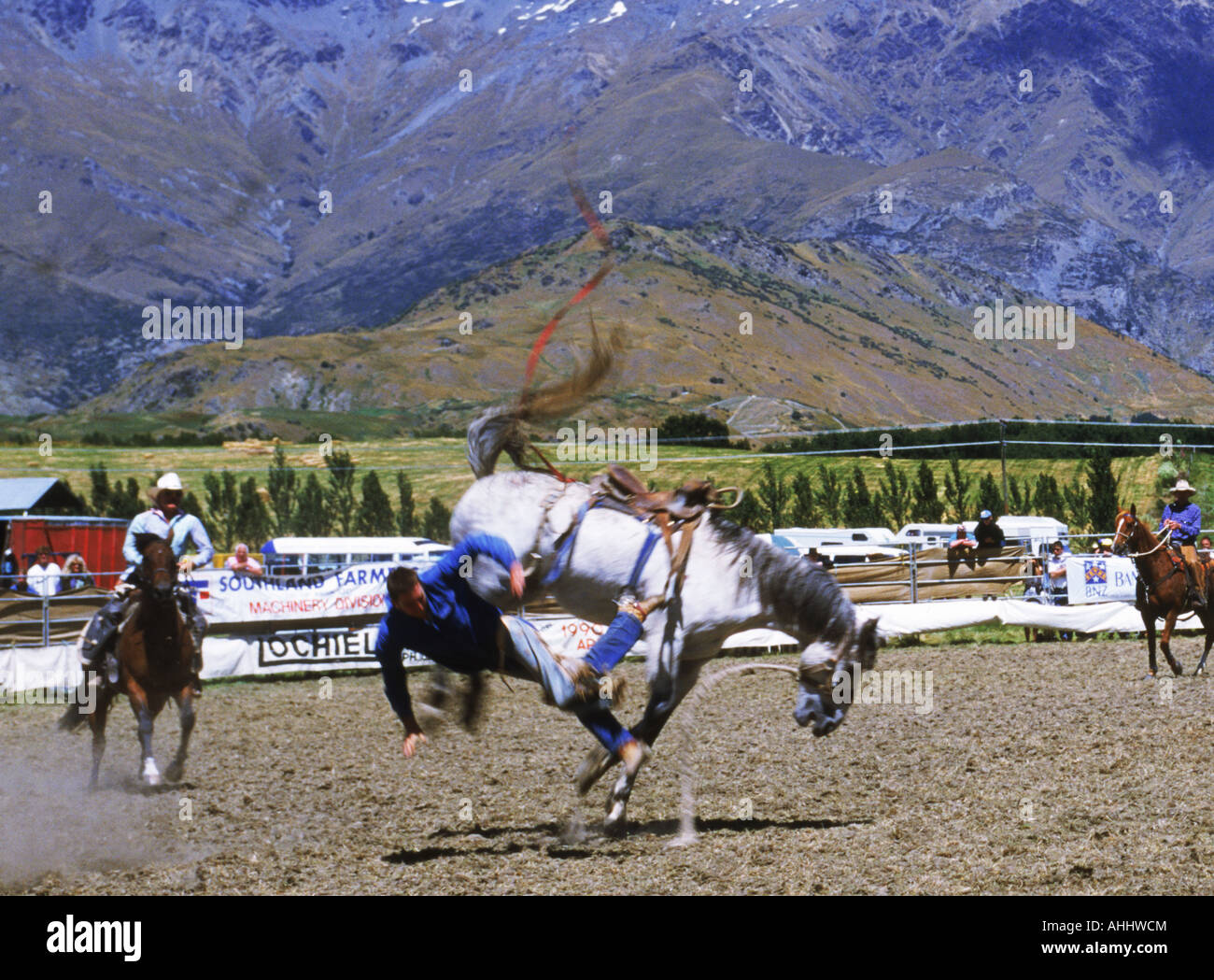 Bronco riding in arena hi-res stock photography and images - Alamy