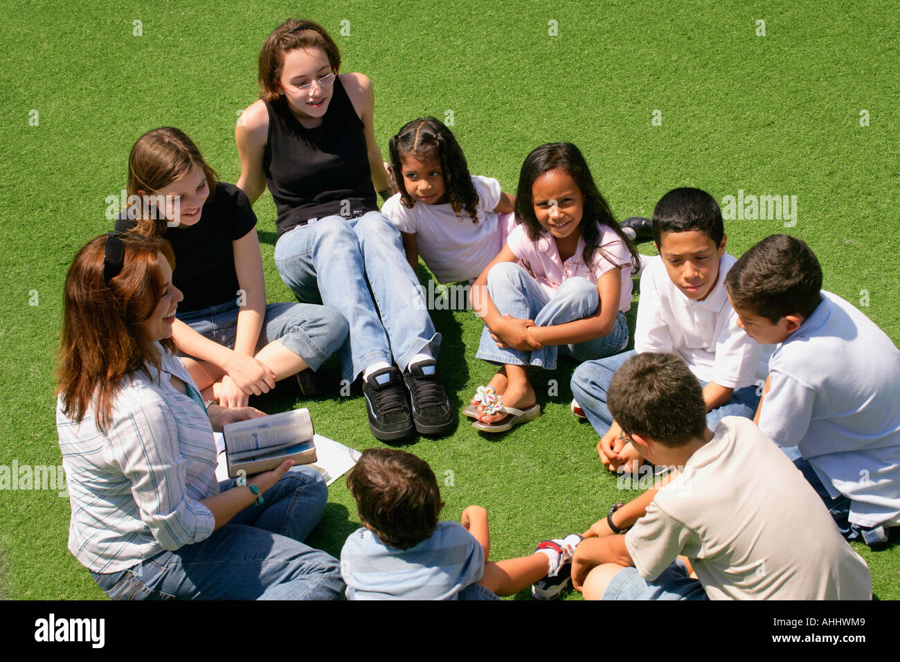 Small group of children Stock Photo - Alamy