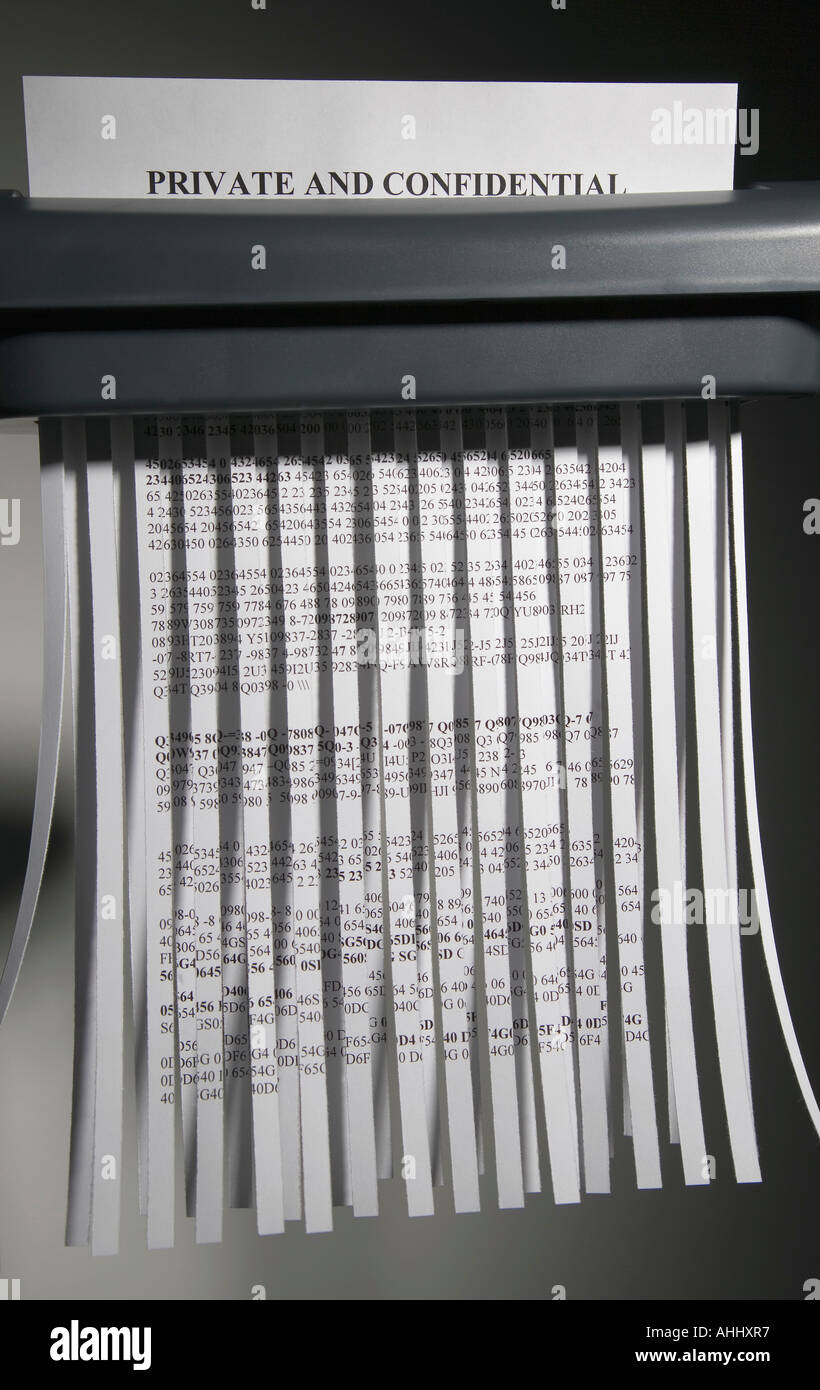 Close shot shredded paper hi-res stock photography and images - Alamy