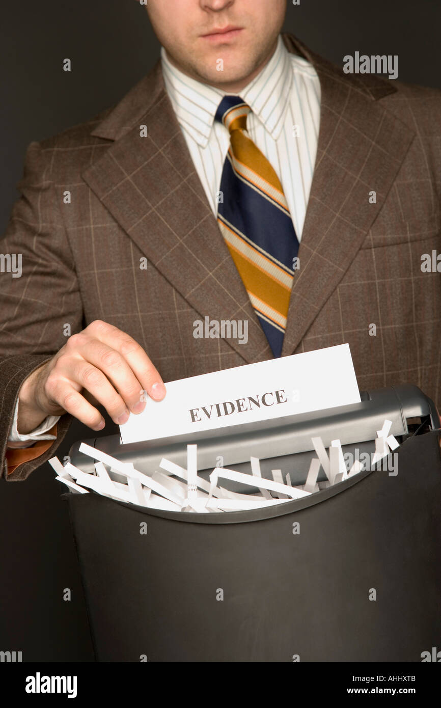 Paper shredder man hi-res stock photography and images - Alamy