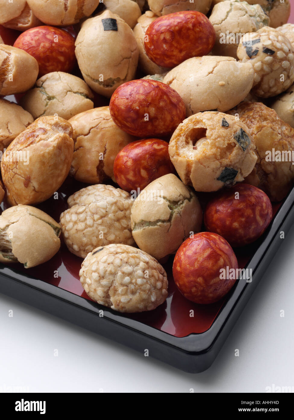 Japanese rice Crackers Stock Photo - Alamy