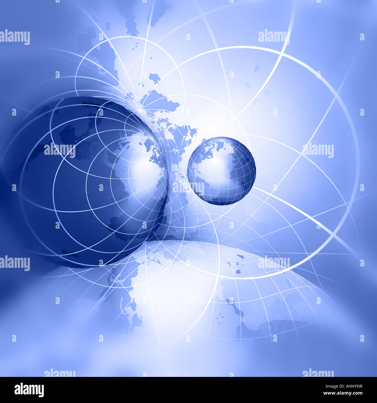 Cable and wireless world map hi-res stock photography and images - Alamy