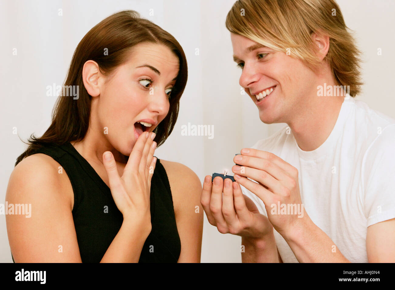 Popping the question Stock Photo - Alamy