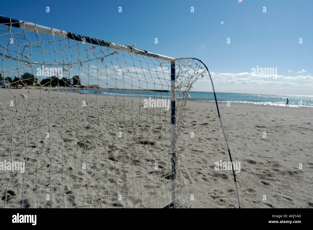 Black Sea Coast, tourist resort Venus, soccer goal at beach Stock Photo ...