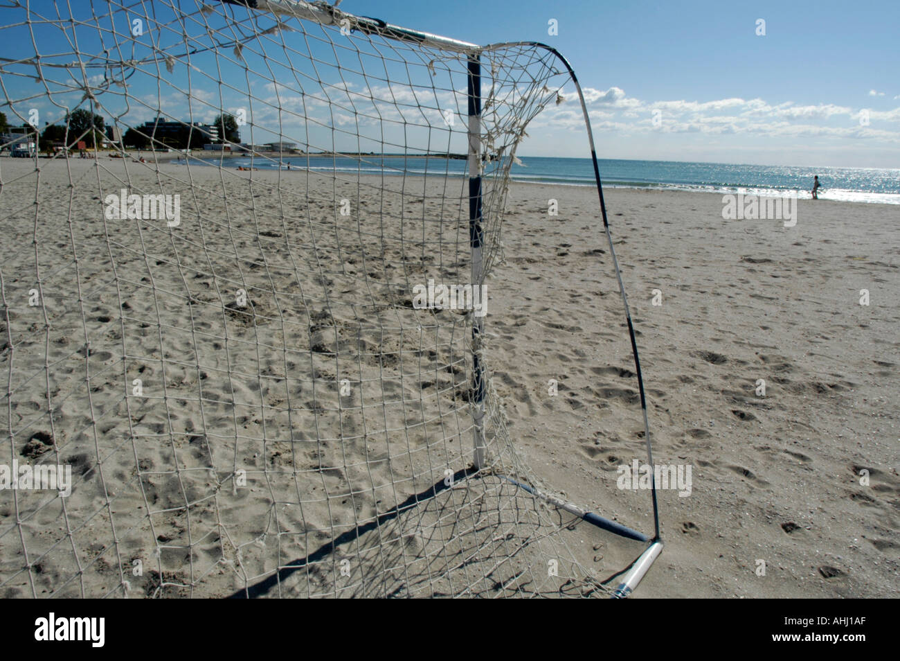 Black Sea Coast, tourist resort Venus, soccer goal at beach Stock Photo ...