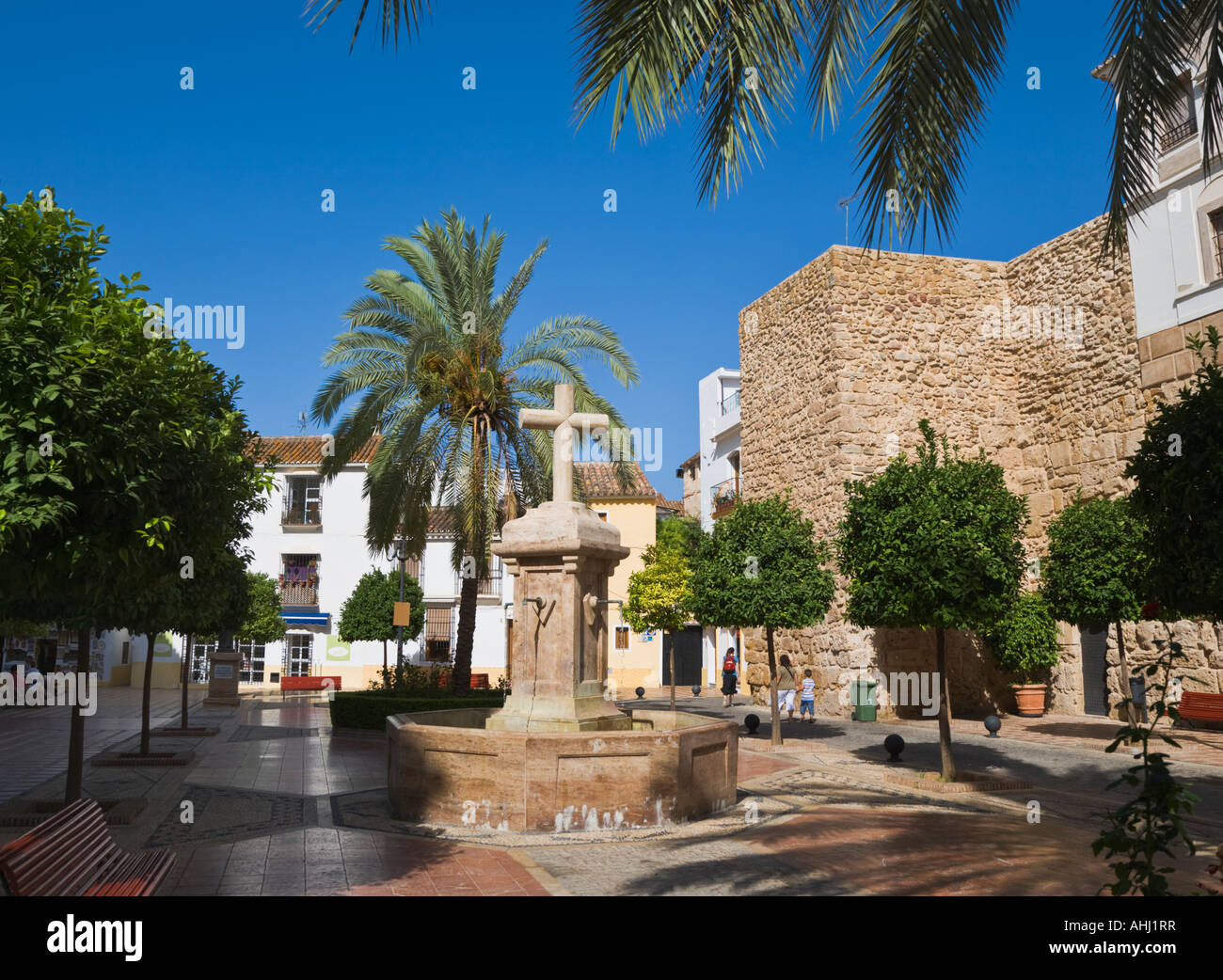 Marbella Malaga Province Costa del Sol Spain Plaza de Santa Maria de la ...