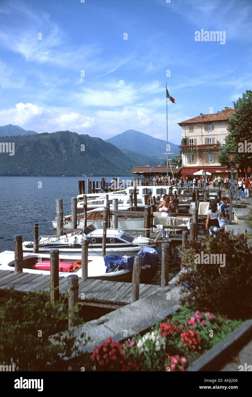 The port at Orta San Giulio Stock Photo - Alamy