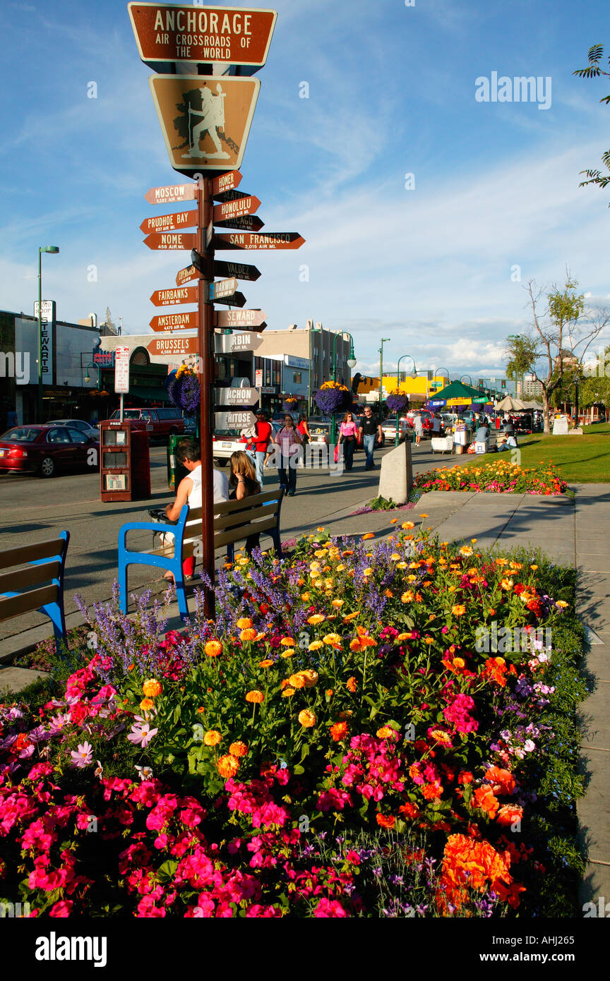 The Visitor Information Center in Downtown Anchorage Alaska Stock Photo ...