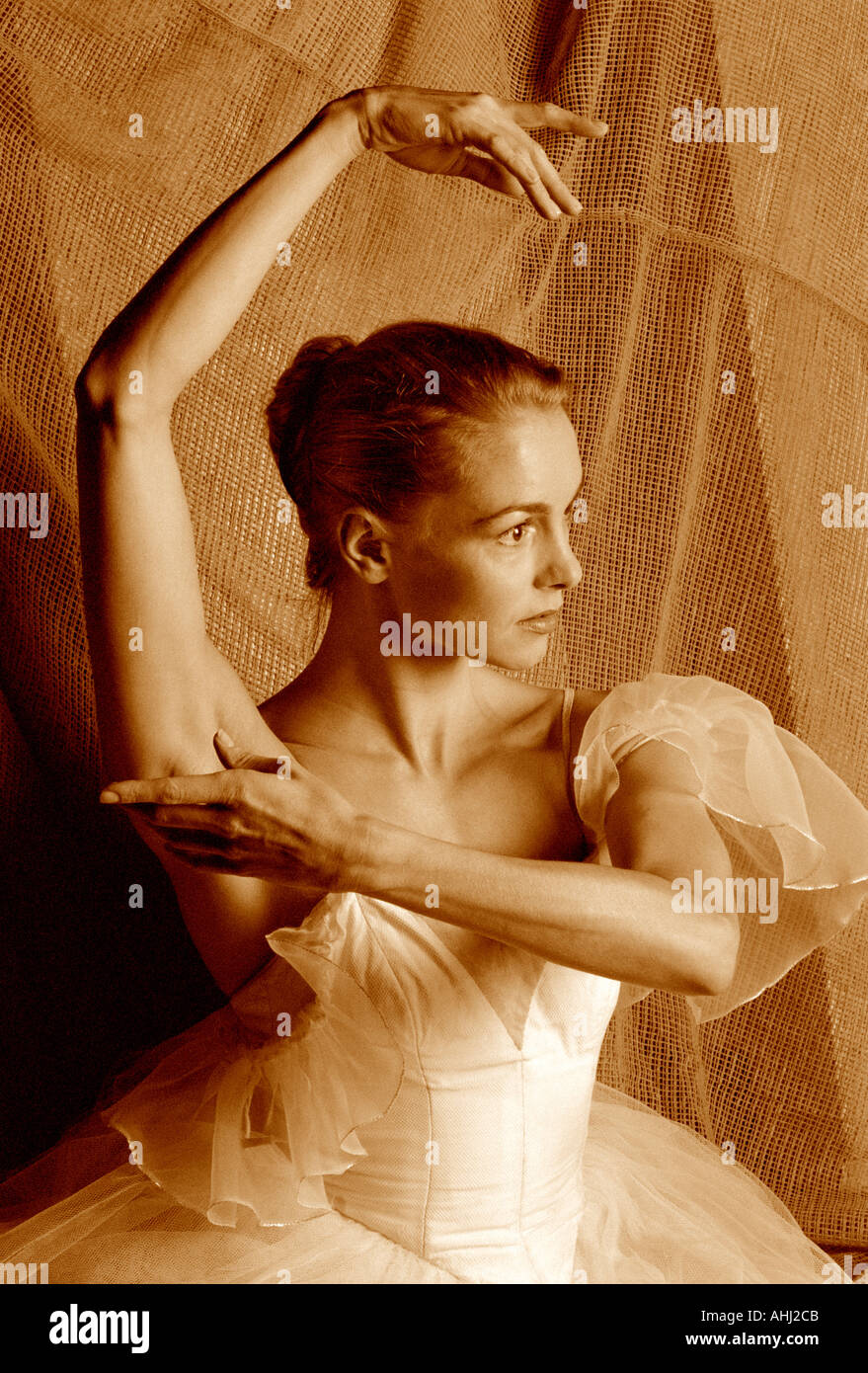 Ballerina rehearsal ballet dancer stage performance Stock Photo - Alamy