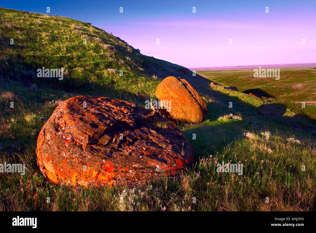 Red rock coulee, Alberta, Canada Stock Photo - Alamy