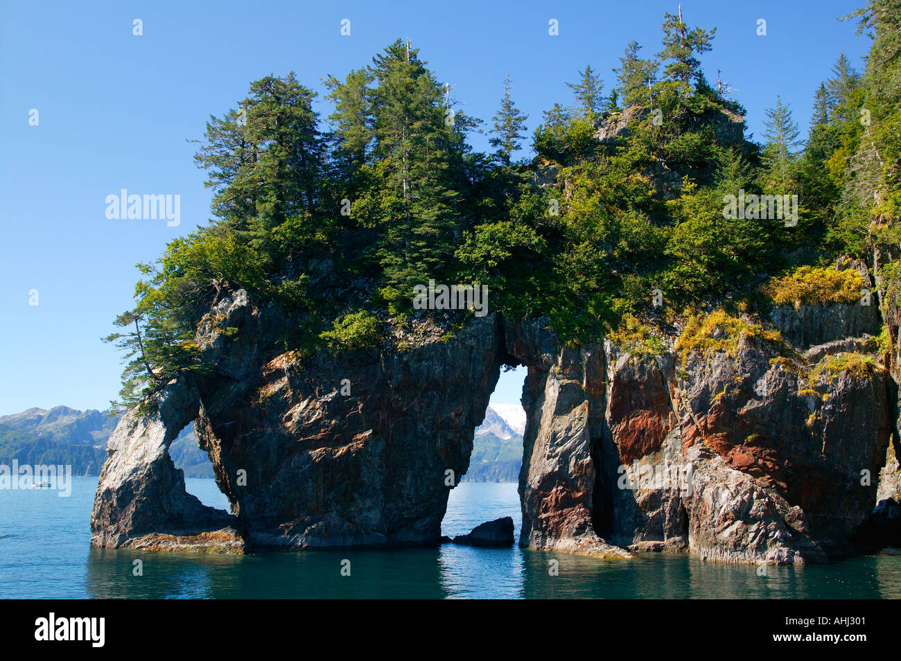 Three Hole Point at Three Hole Bay Aialik Bay Kenai Fjords National ...